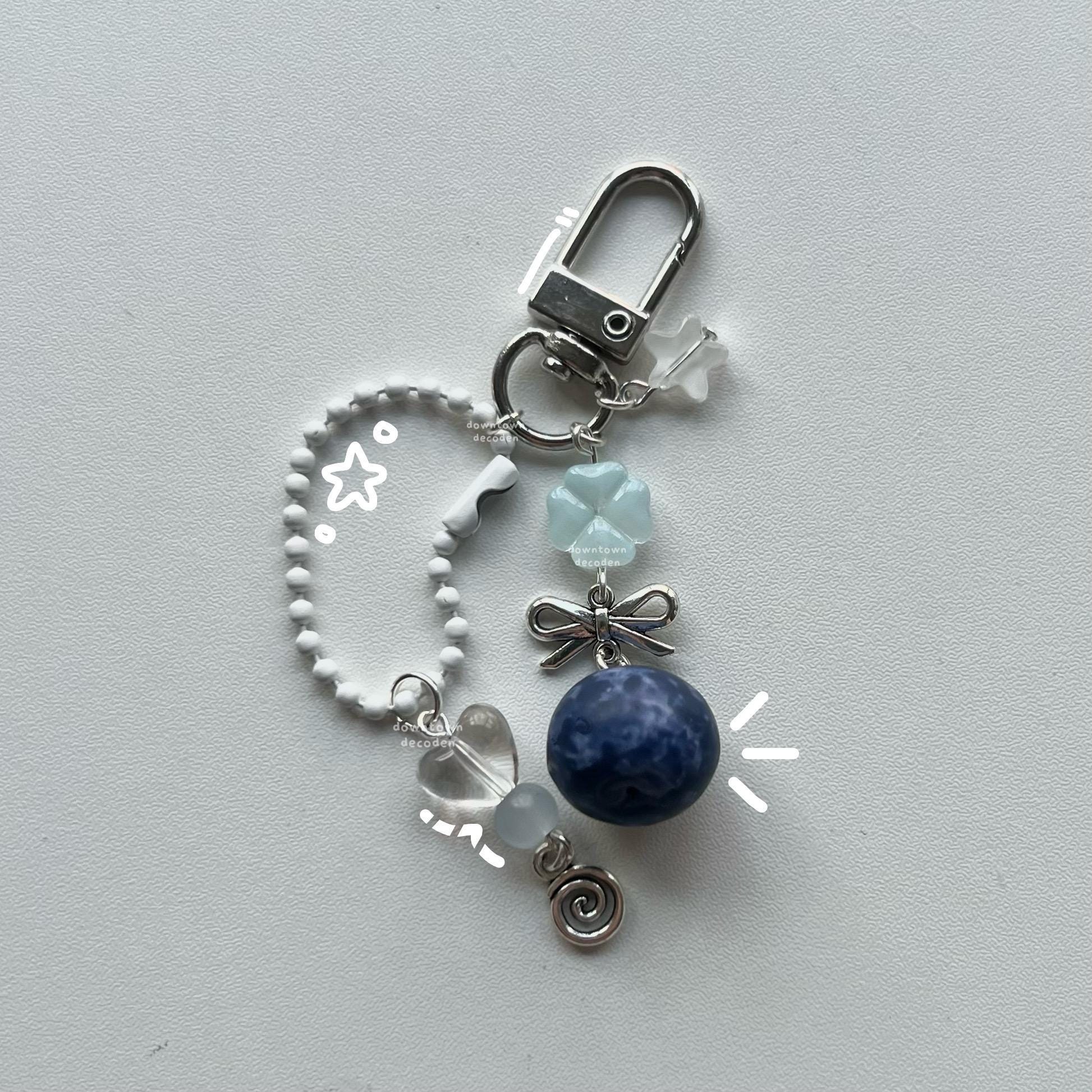 Blueberry Fruit Kawaii Heisei Retro Dtdeco Juminocore Handmade Keychain ...