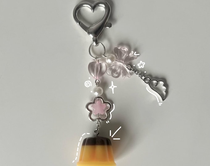 Sweet Pudding Angelic Heisei Retro Dtdeco Juminocore Keychain