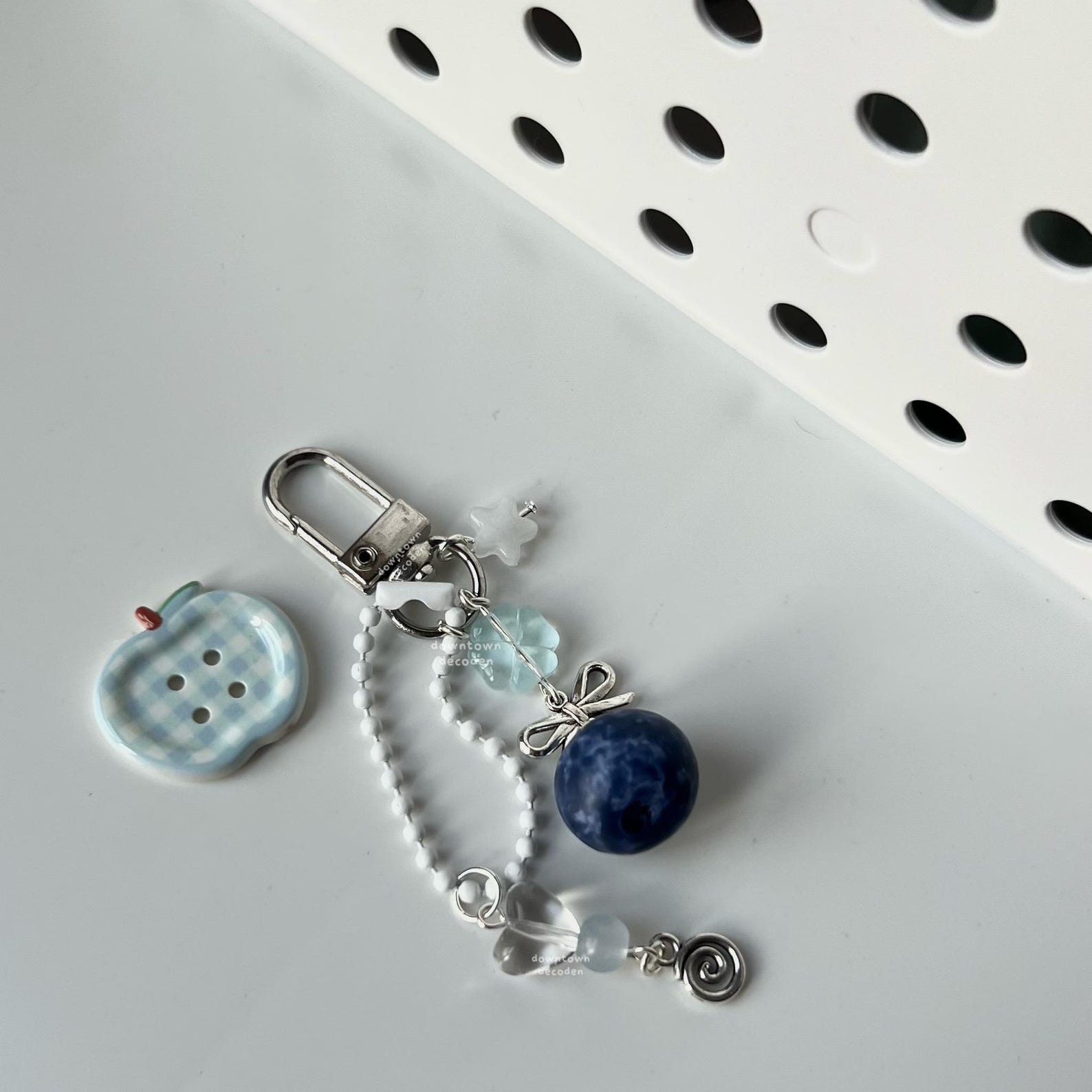 Blueberry Fruit Kawaii Heisei Retro Dtdeco Juminocore Handmade Keychain ...