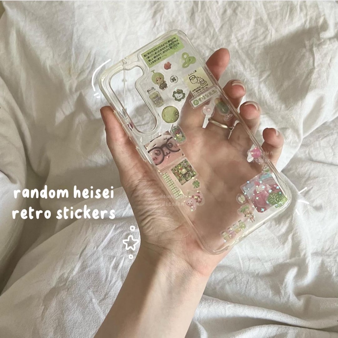 Heisei Retro Random Sticker Deco Resin Juminocore Japanese Vintage-style Phone Case ! - Etsy