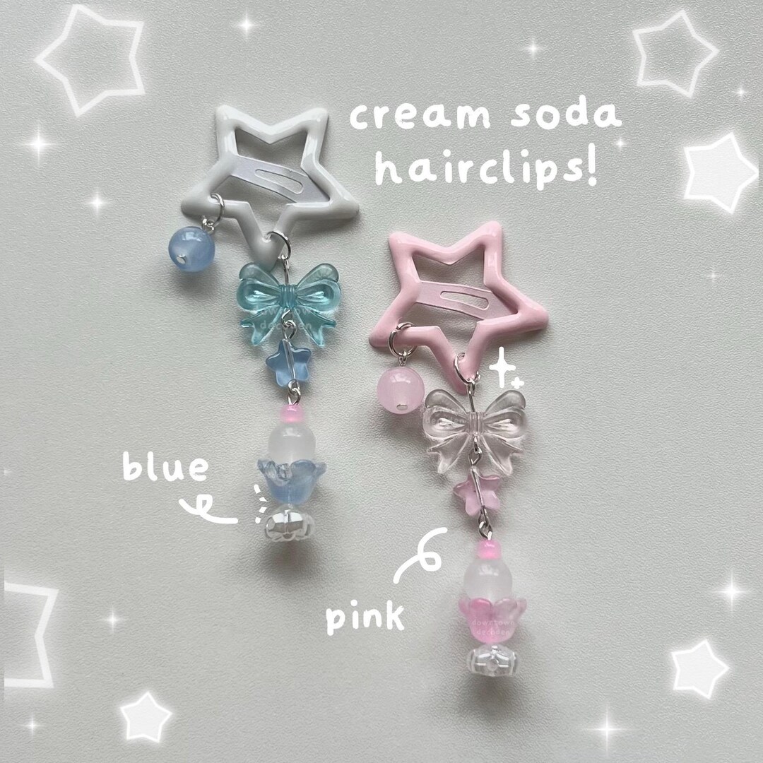 Pink + Blue Cream Soda and Lucky Stars Dtdeco Heisei Retro Juminocore ...