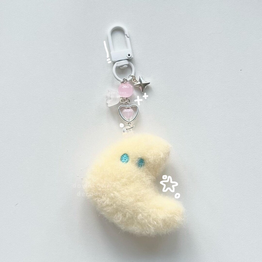 Kawaii Plushy Yellow Moon Dtdeco Heisei Retro Juminocore Trinket Phone ...