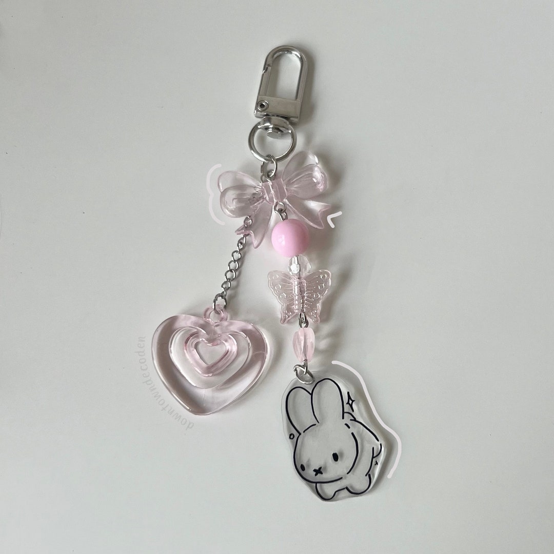 Coquette Miffy Keychain 3 - Etsy