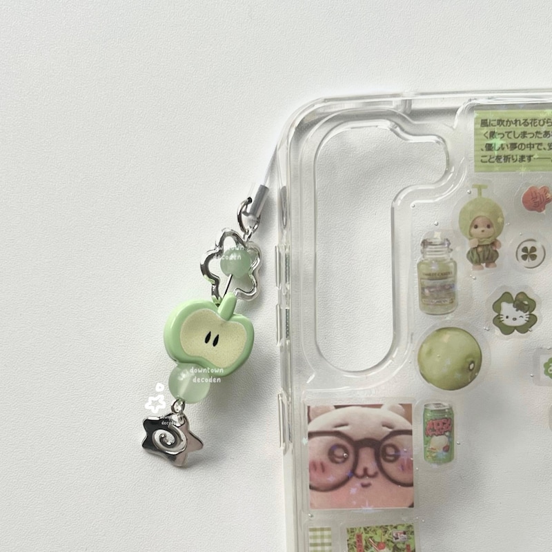 Cute Apple Phone Charm - Etsy