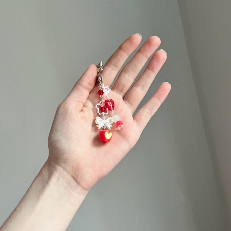 Valentine’s Heart Apple Heisei Retro Dtdeco Juminocore Keychain