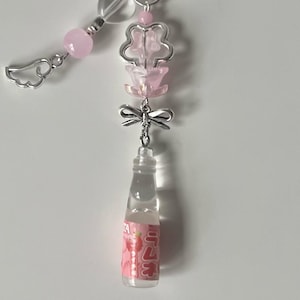 Ramune Pink Gachapon Soda Heisei Retro Dtdeco Juminocore Keychain