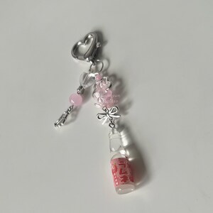 Ramune Pink Gachapon Soda Heisei Retro Dtdeco Juminocore Keychain
