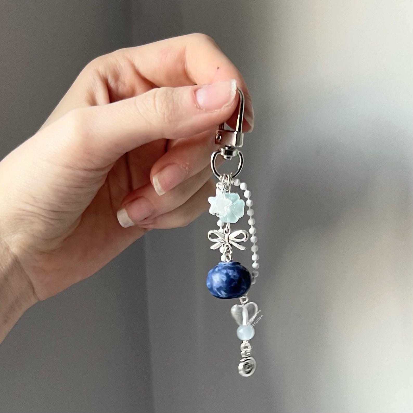 Blueberry Fruit Kawaii Heisei Retro Dtdeco Juminocore Handmade Keychain ...