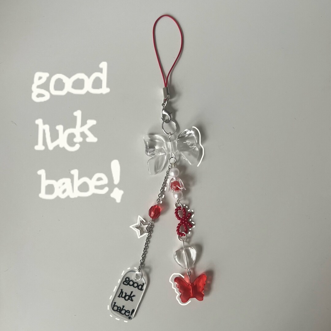 Chappell Roan good Luck Babe Red Keychain - Etsy