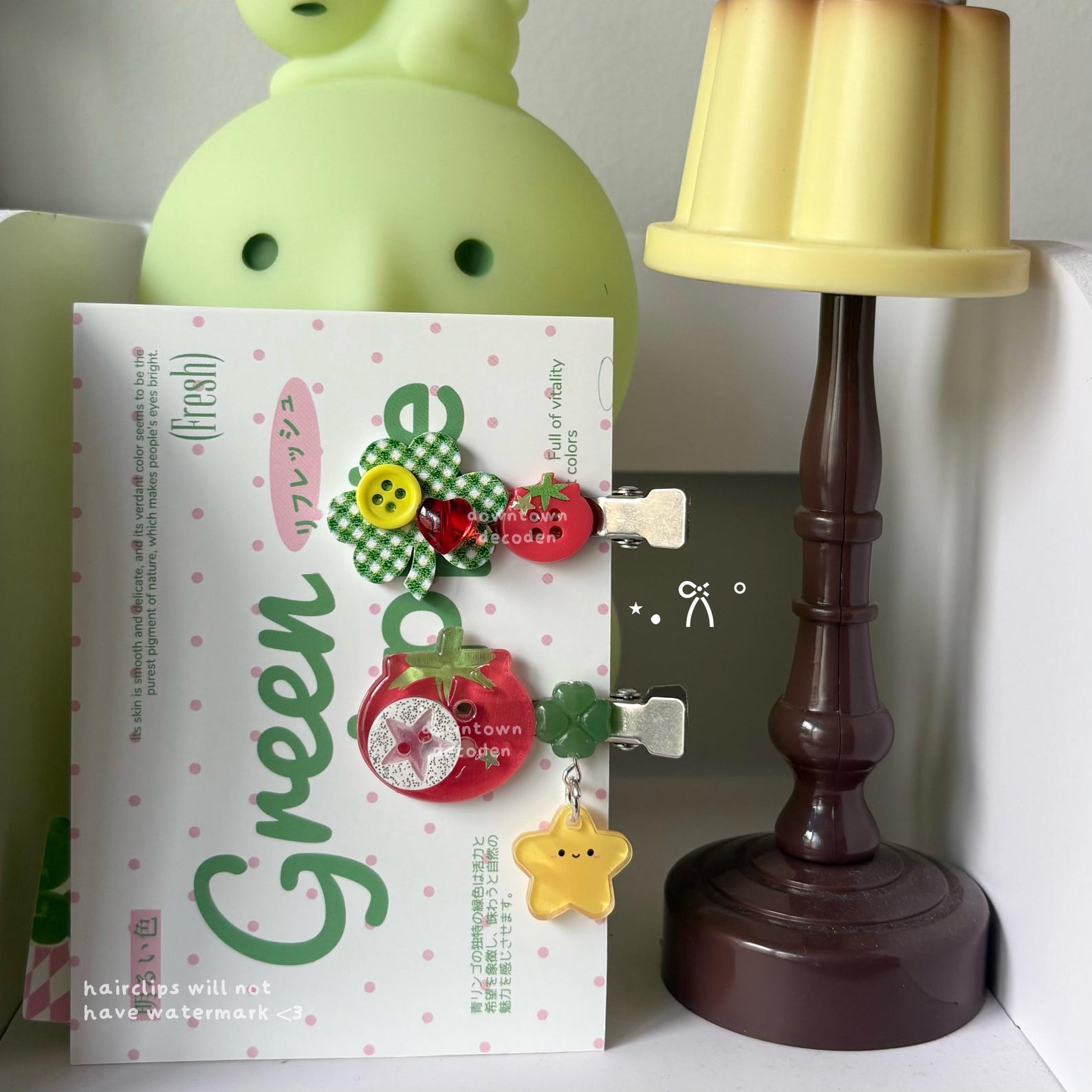 Lucky Taiyaki + Tomato Buttons Heisei Retro Dtdeco Juminocore Kawaii ...