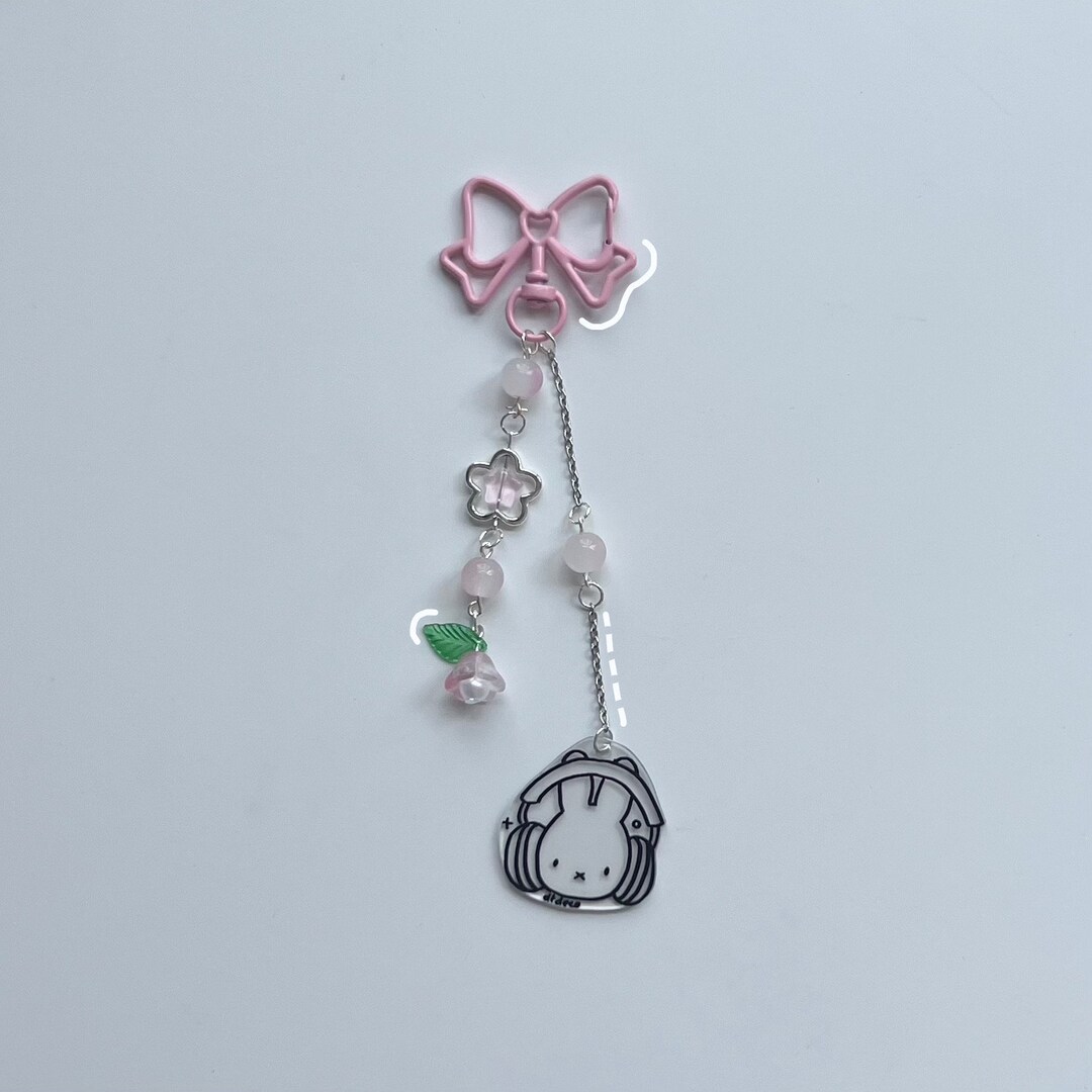 Miffy Flower Coquette Keychain 3 - Etsy