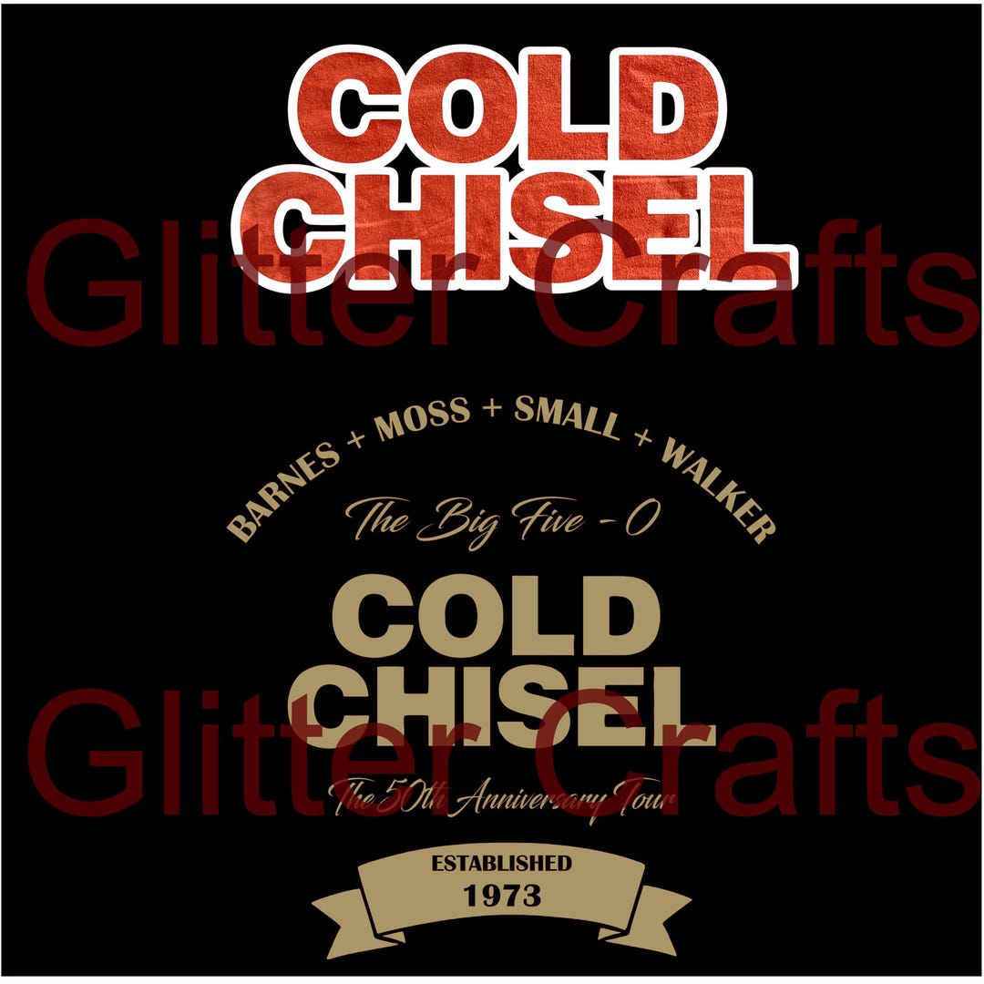 Cold Chisel 50th Anniversary SVG File - Etsy UK
