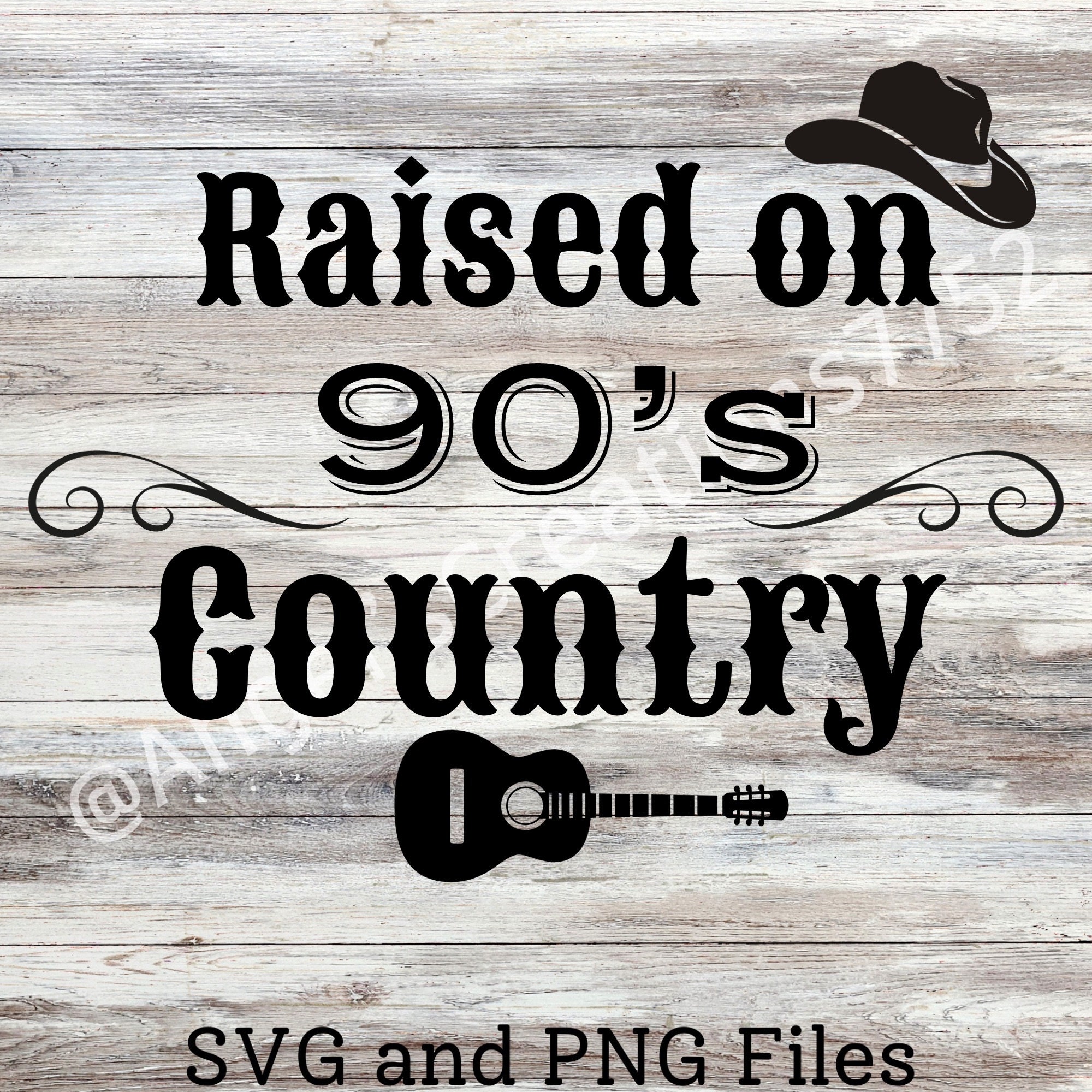 Raised on 90s Country Svg Svg File for Cricut Png File - Etsy