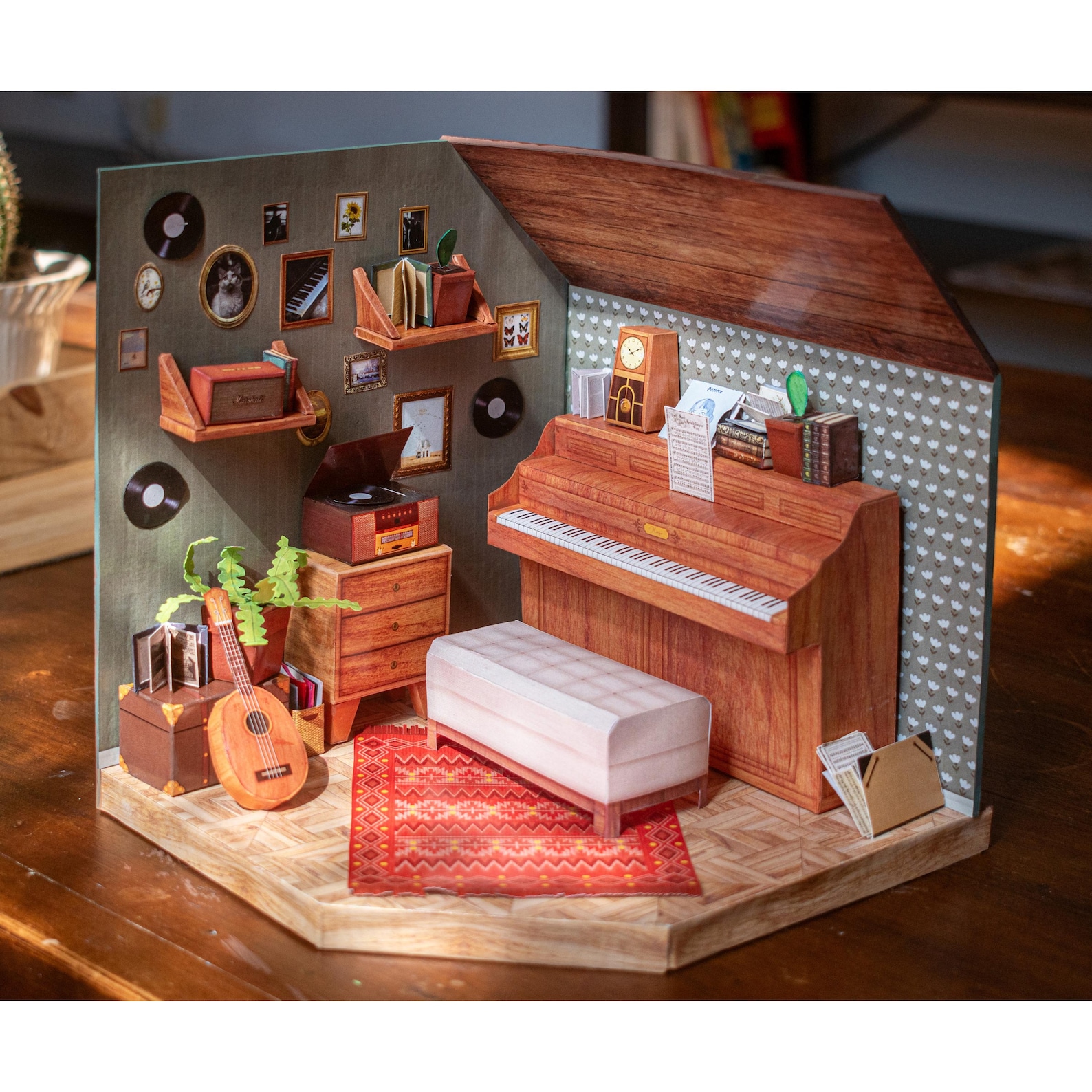 DIY Roombox to Print, Cozy Living Room. Printable Paper Creation Kit ...