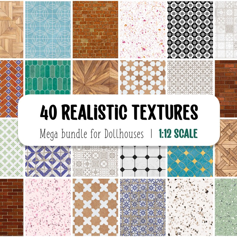 Miniature Floor Tiles - Etsy