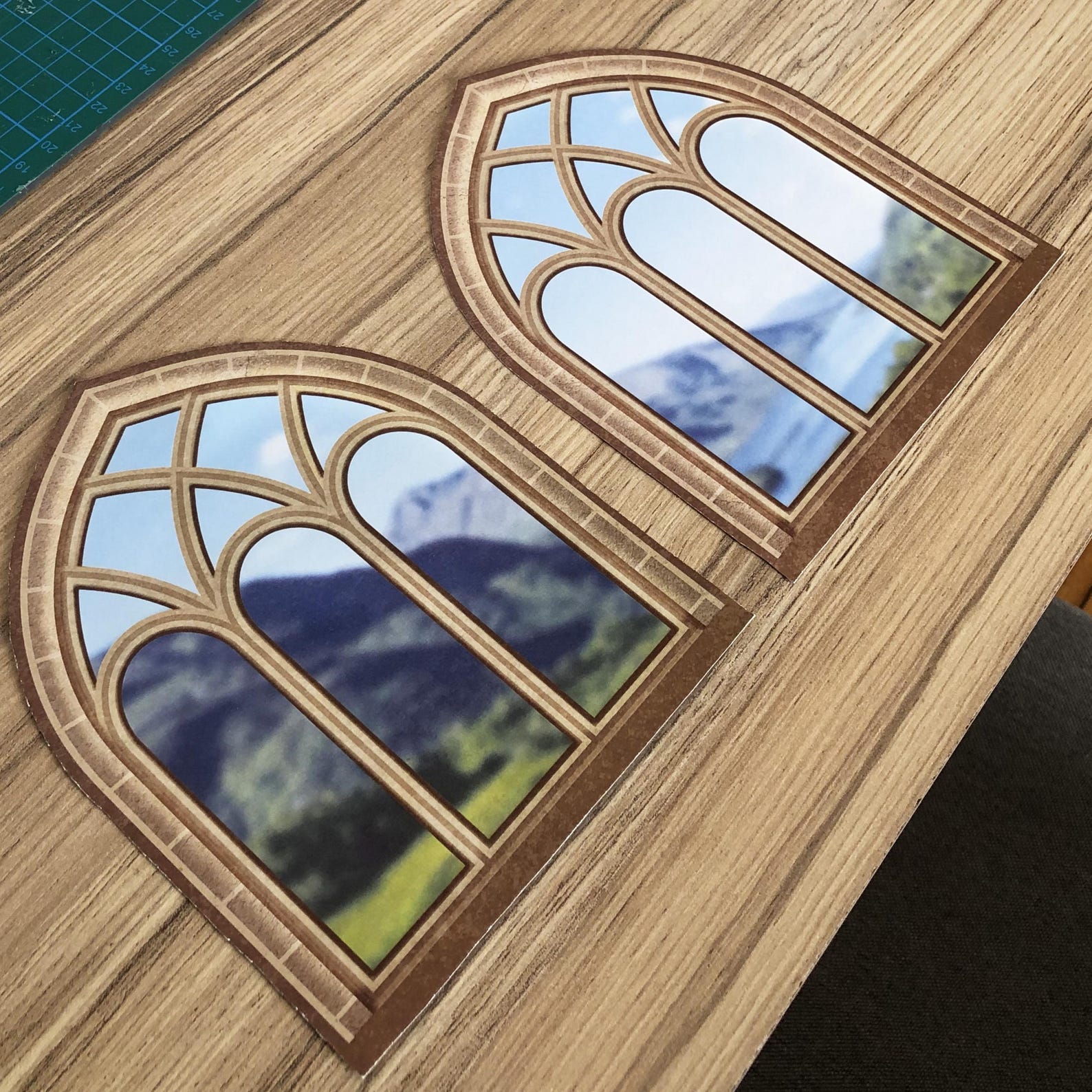 Printable Stone Window for Dollhouse, Miniature Download, DIY Magic ...