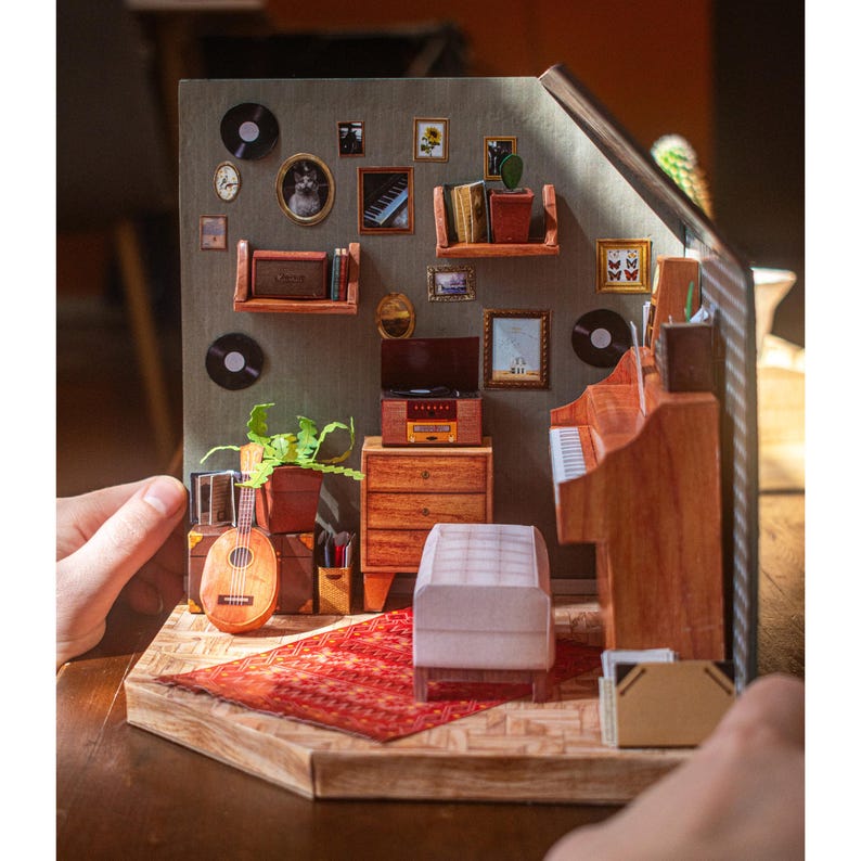 DIY Roombox to Print, Cozy Living Room. Printable Paper Creation Kit ...