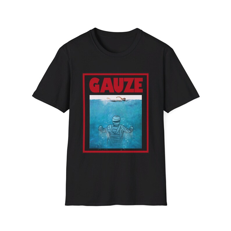 Jaws Inspired - Gauze Horror Parody T-shirt - Unisex Softstyle - Etsy