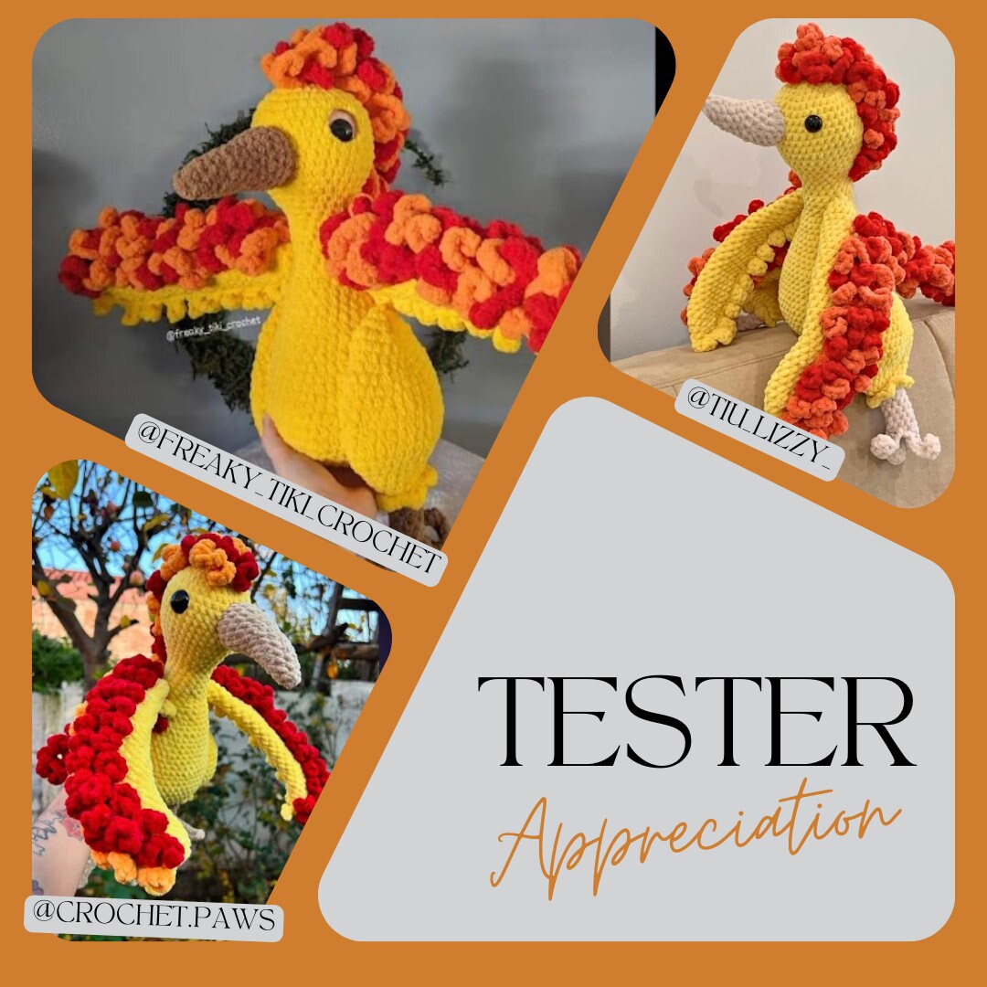Legendary Fire Bird Crochet Pattern - Etsy