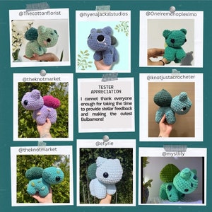 Bulbamon Crochet Pattern - Etsy