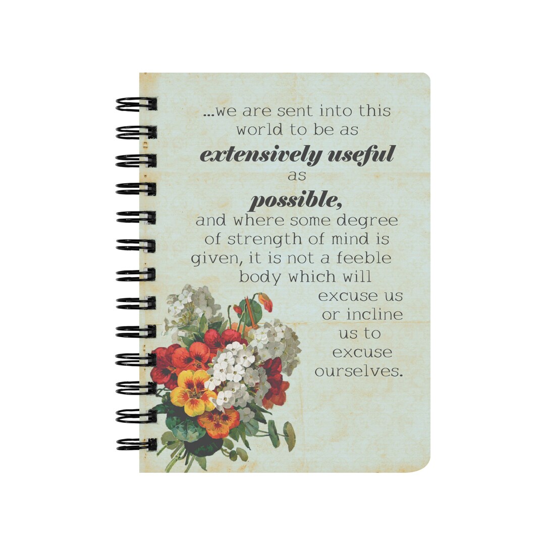 Jane Austen Quote Spiralbound Notebook Get Well Soon Gift Notebook Jane ...