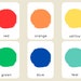 Vibrant Color Flash Cards, Montessori Materials, Color Cards, Toddler ...