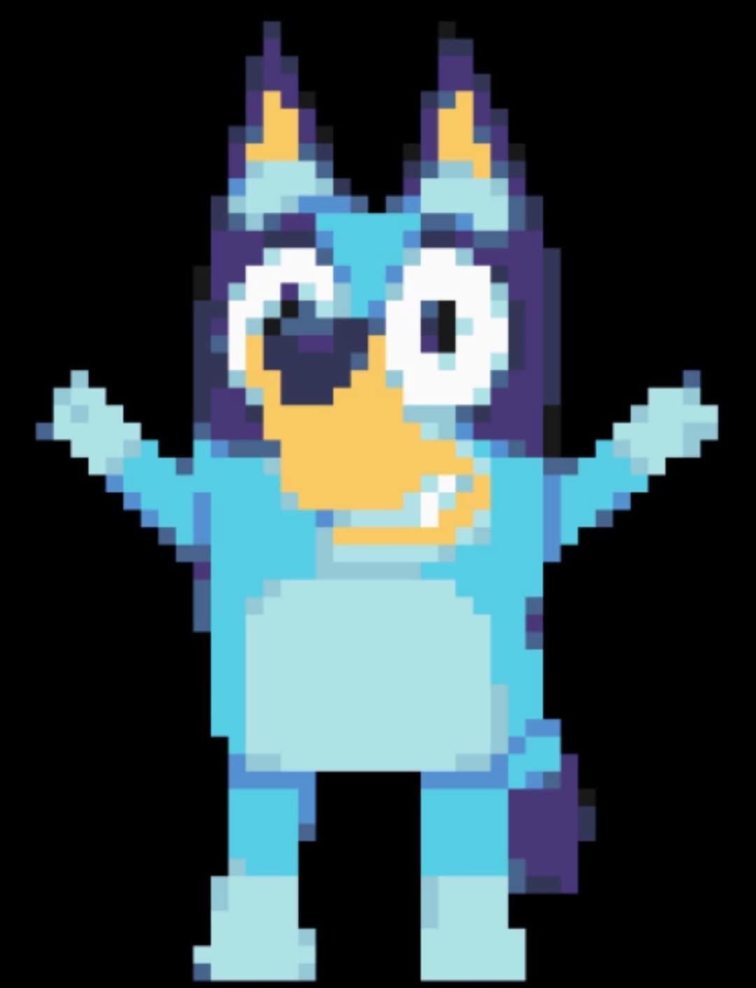 Bluey Perler Fuse Bead Pattern - Etsy