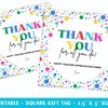 Printable Here's to A Bright Year Gift Tag, Square Highlighter Marker ...