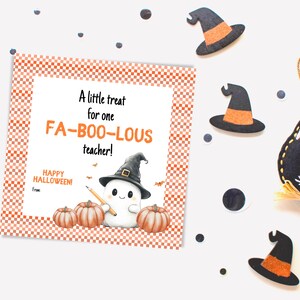 Halloween Faboolous Printable Treat Tag, A Little Treat for One Fa-boo ...