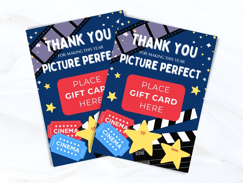 Printable Teacher Appreciation Gift Card Holder, Picture Perfect Year ...