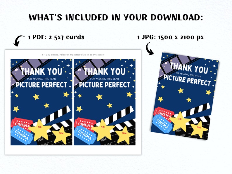Printable Teacher Appreciation Gift Card Holder, Picture Perfect Year ...