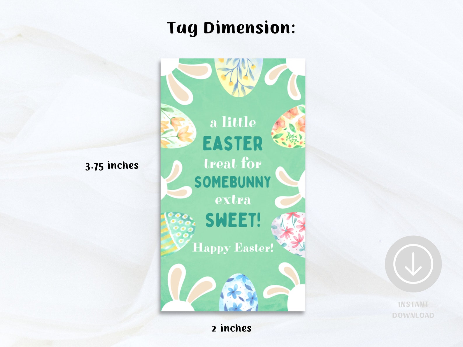 Printable Easter Treat for Somebunny Sweet Gift Tags, Easter Basket Tag ...