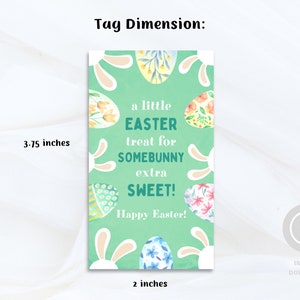 Printable Easter Treat for Somebunny Sweet Gift Tags, Easter Basket Tag ...