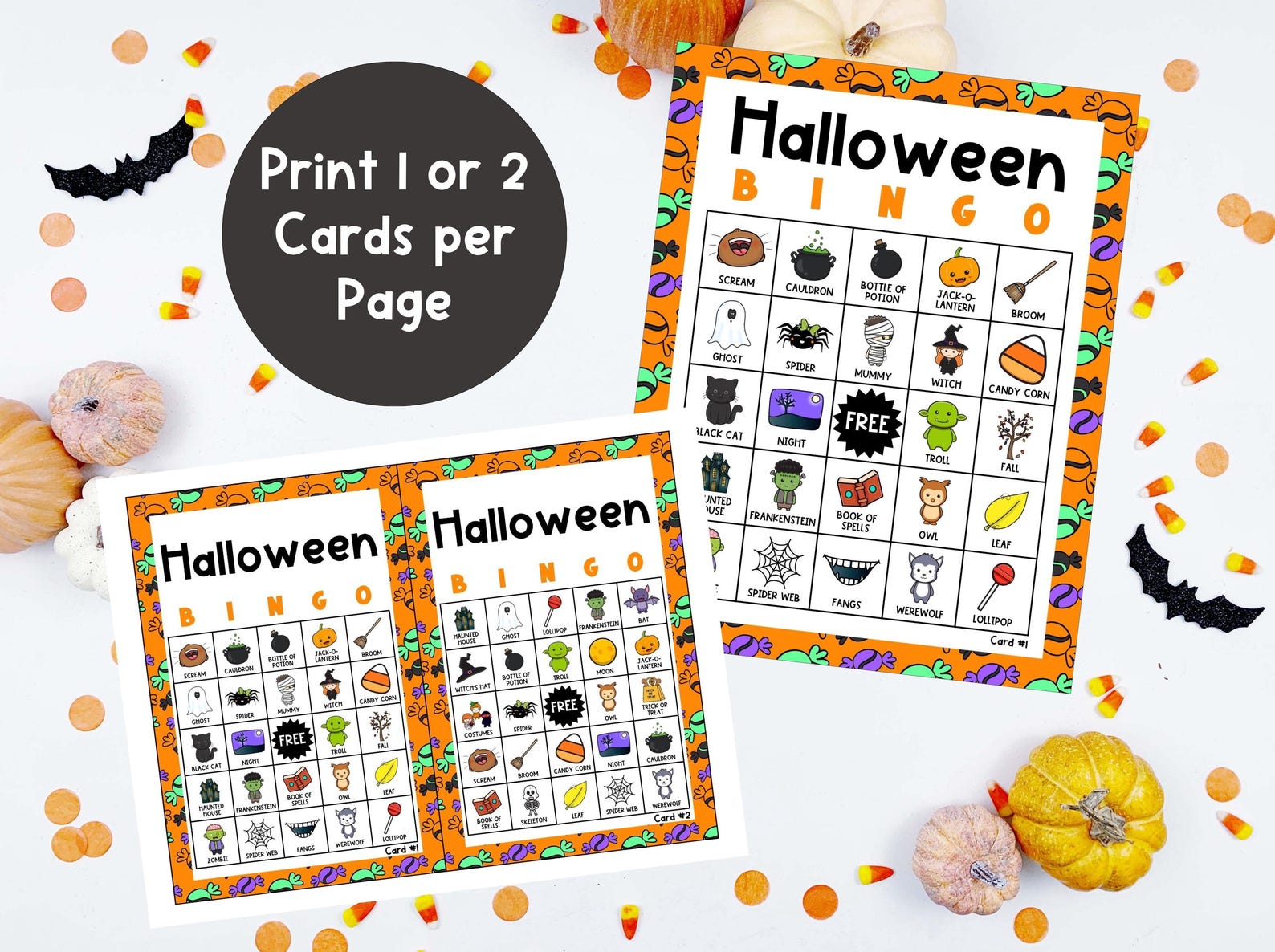 Halloween BINGO Digital, Halloween Classroom Party Game, Halloween ...