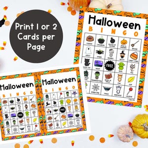 Halloween BINGO Digital, Halloween Classroom Party Game, Halloween ...