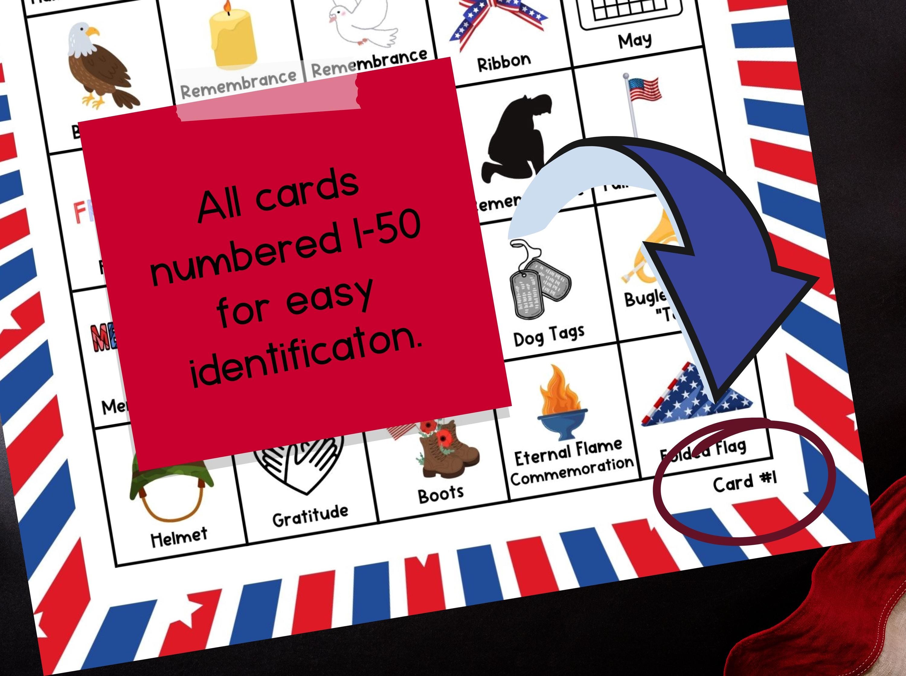 Memorial Day Bingo, Printable Memorial Day Party Game, Memorial Day ...