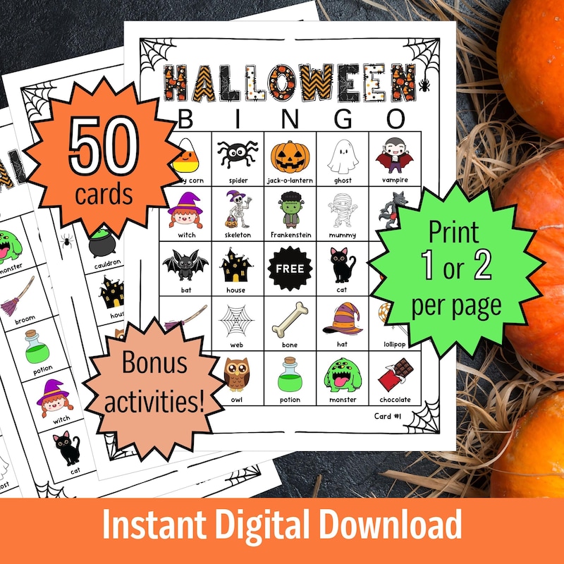 Halloween Bingo - Etsy