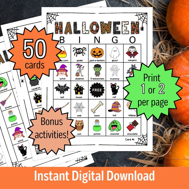 Halloween Bingo - Etsy