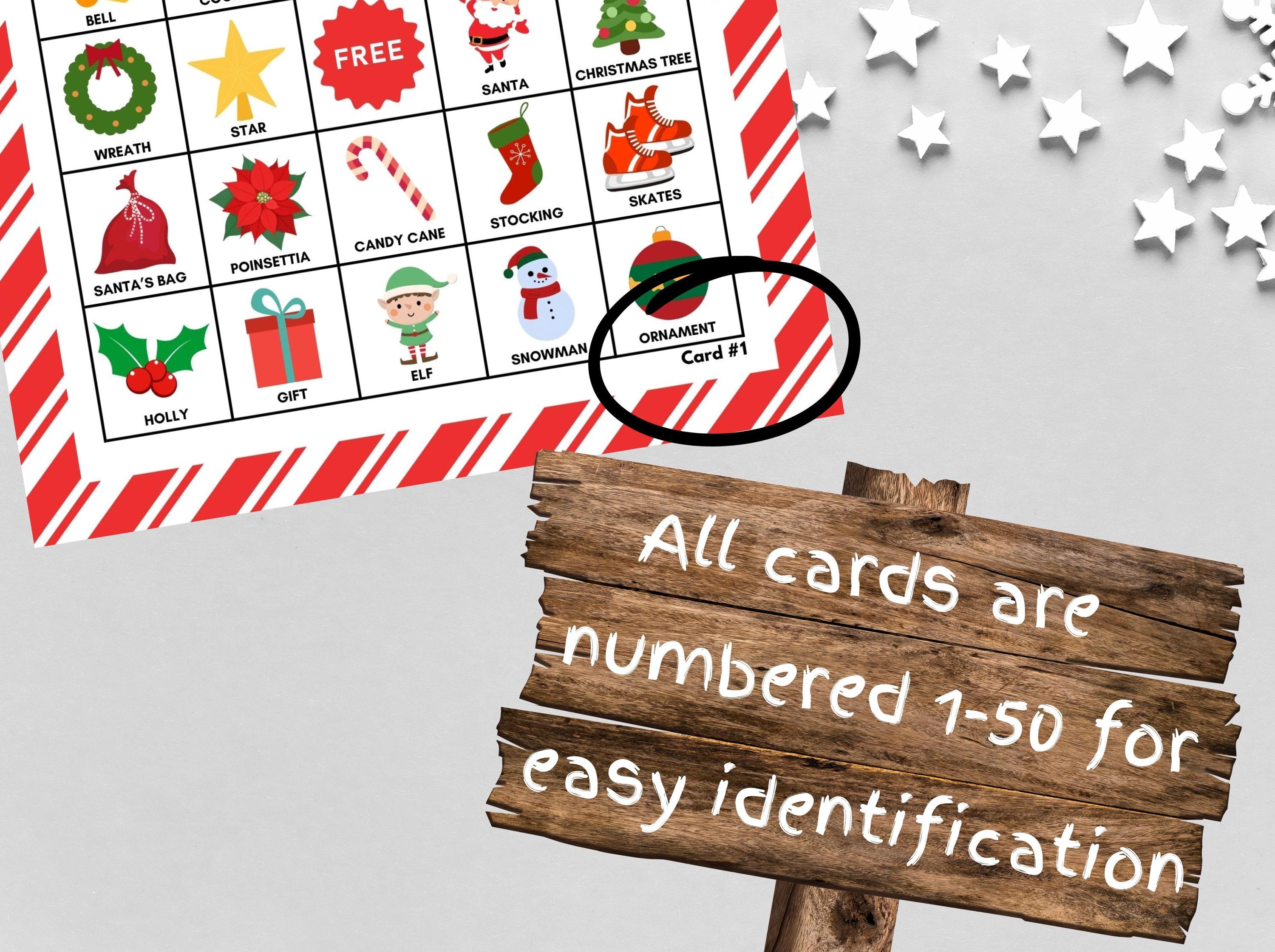 Christmas Bingo, Christmas Bingo Cards, Christmas Bingo Printable for ...