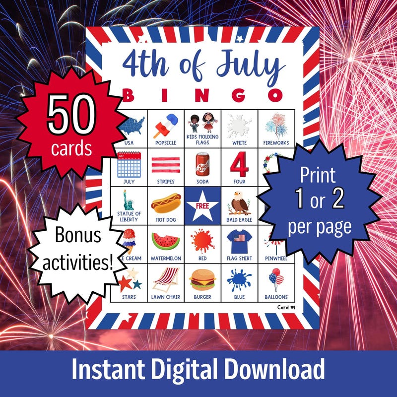 Independence Day Cards - Etsy