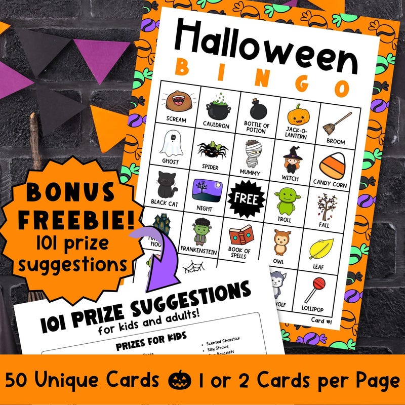 Halloween Bingo - Etsy