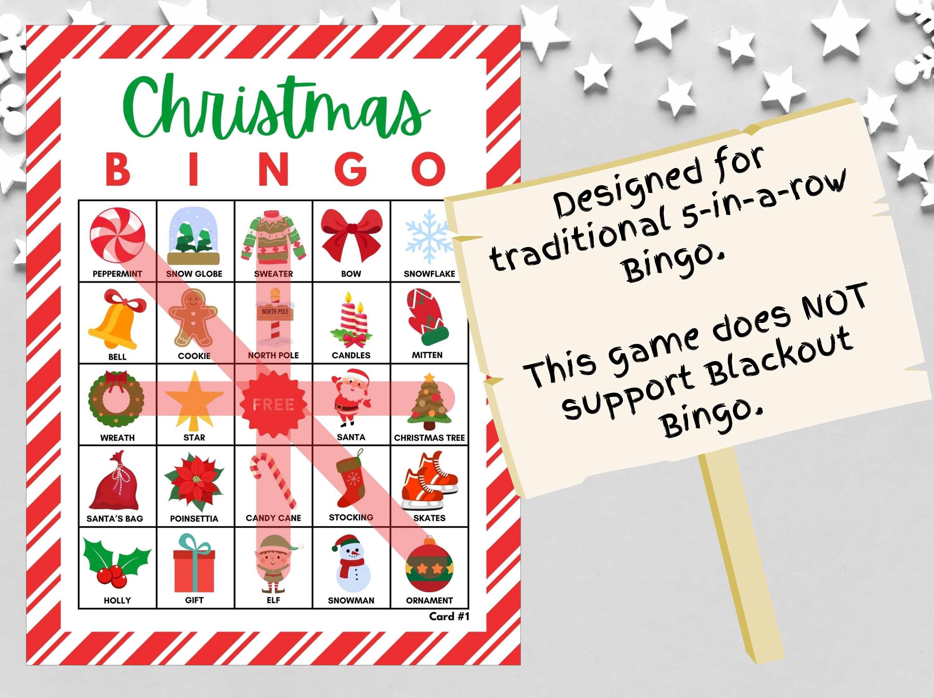 Christmas Bingo, Christmas Bingo Cards, Christmas Bingo Printable for ...
