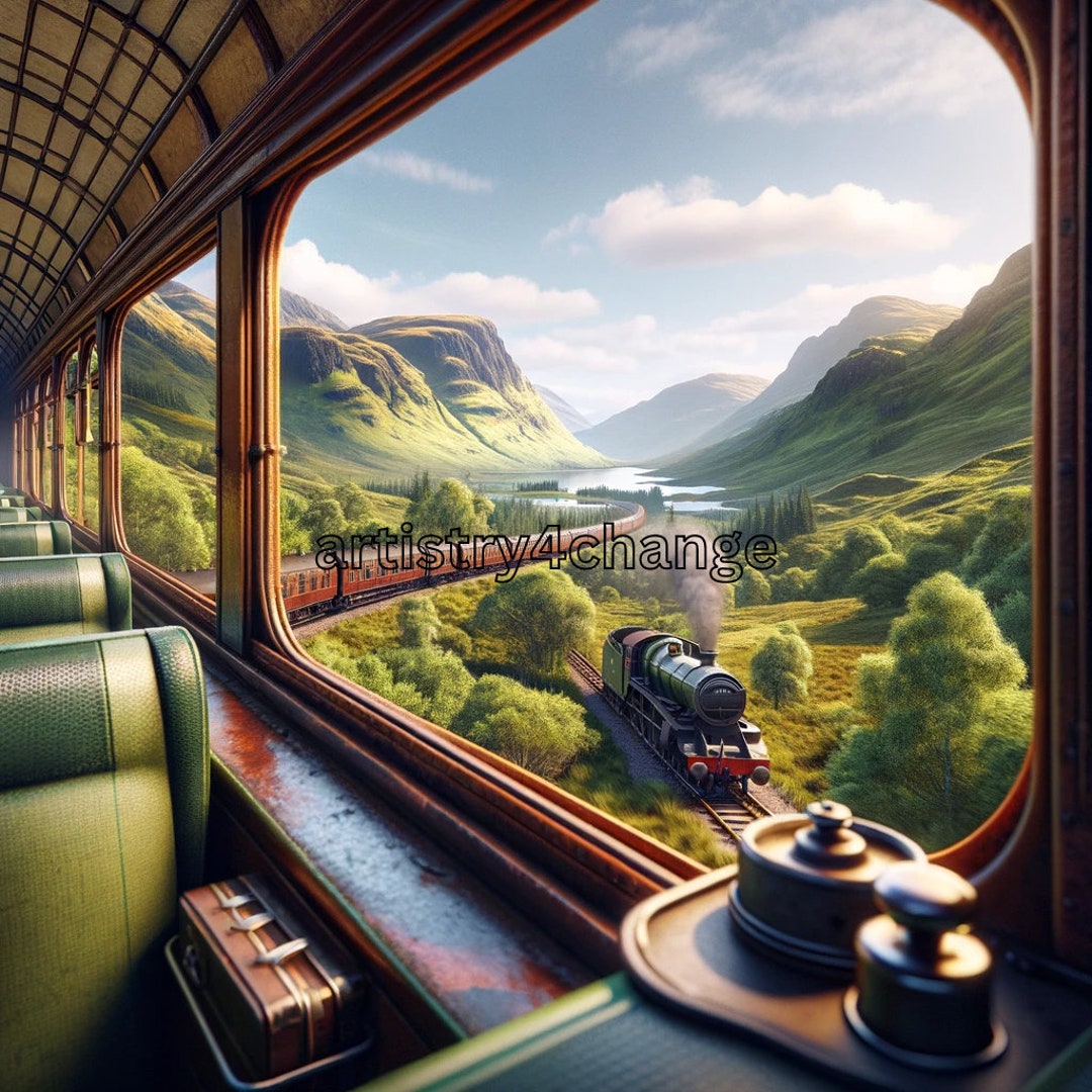Scottishhighlandstrain, Vintagesteamjourney, Highlandscenery ...