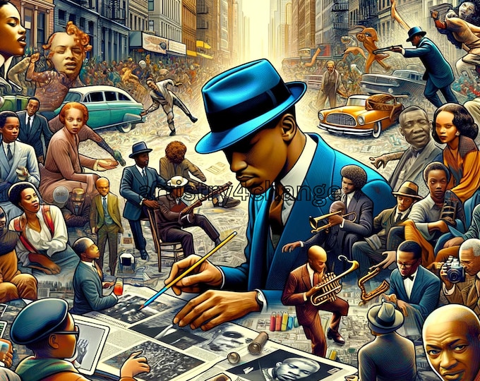 Harlemrenaissance, Culturalart, Iconicfigures, Historicalcollage ...