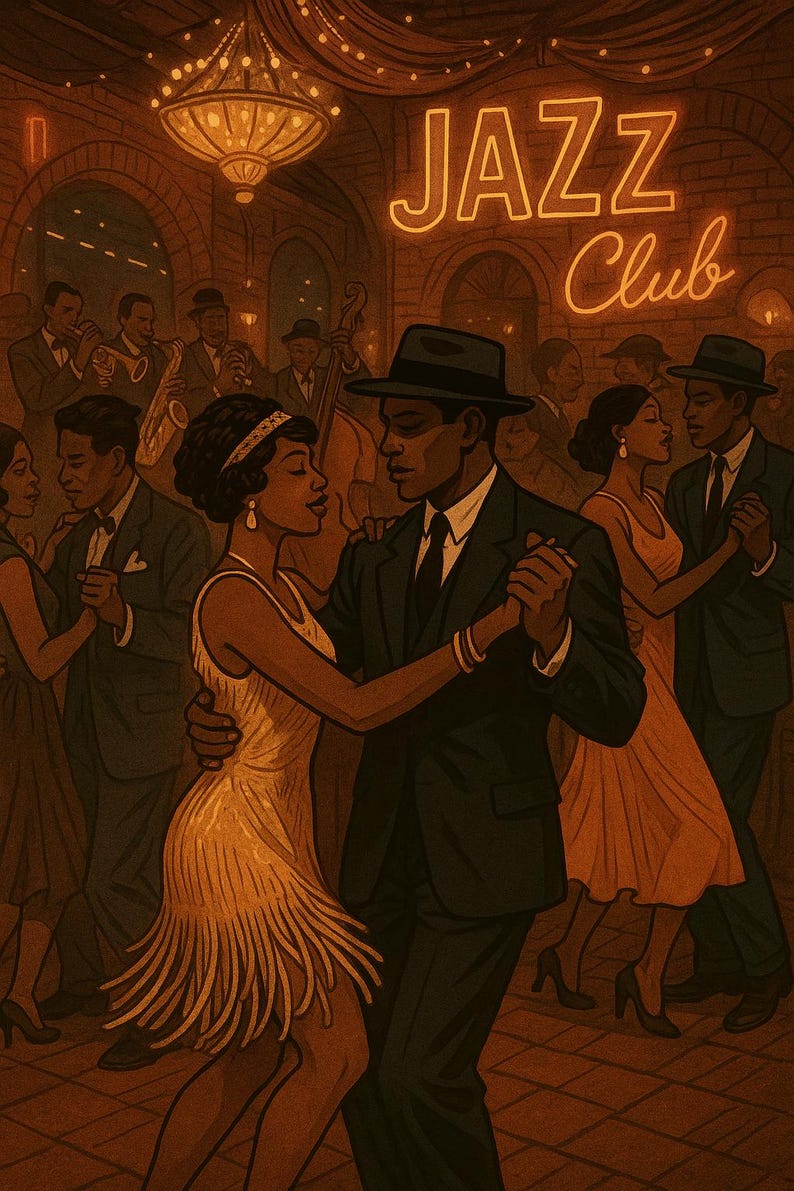 Jazz Age Harlem Club Scene – Harlem Renaissance Wall Art | Afrocentric ...