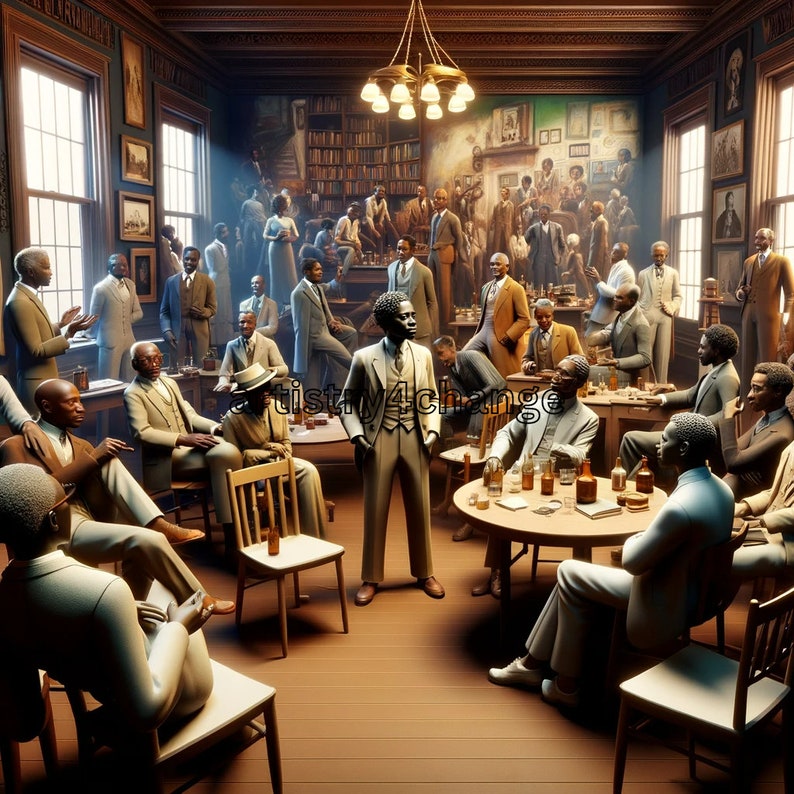 Harlem Renaissance Salon, Intellectual Gathering, Cultural Exchange ...