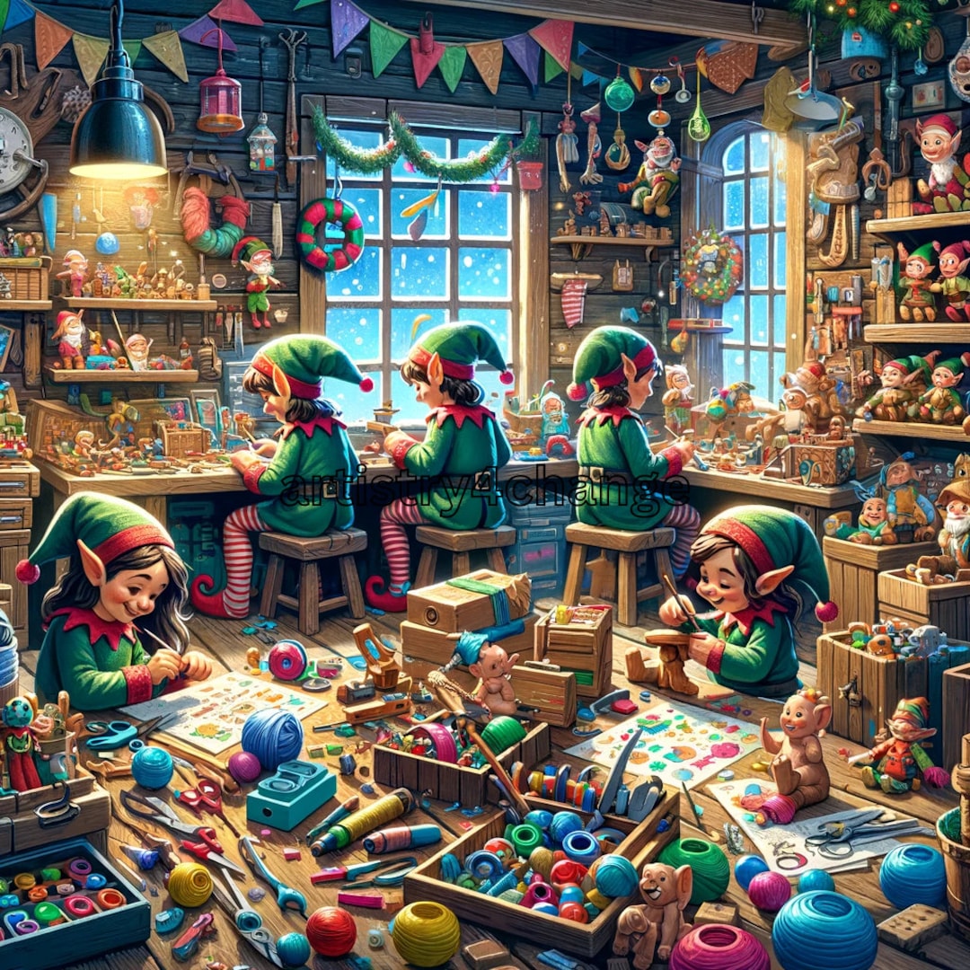 Elfworkshop, Toycrafting, Christmaselves, Magicaltoys, Northpolescene ...