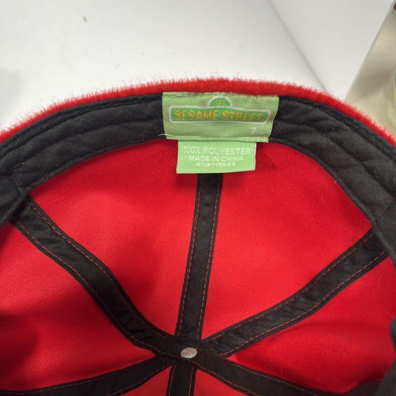 Elmo Face Sesame Street Embroidered Red Baseball Cap … - Gem