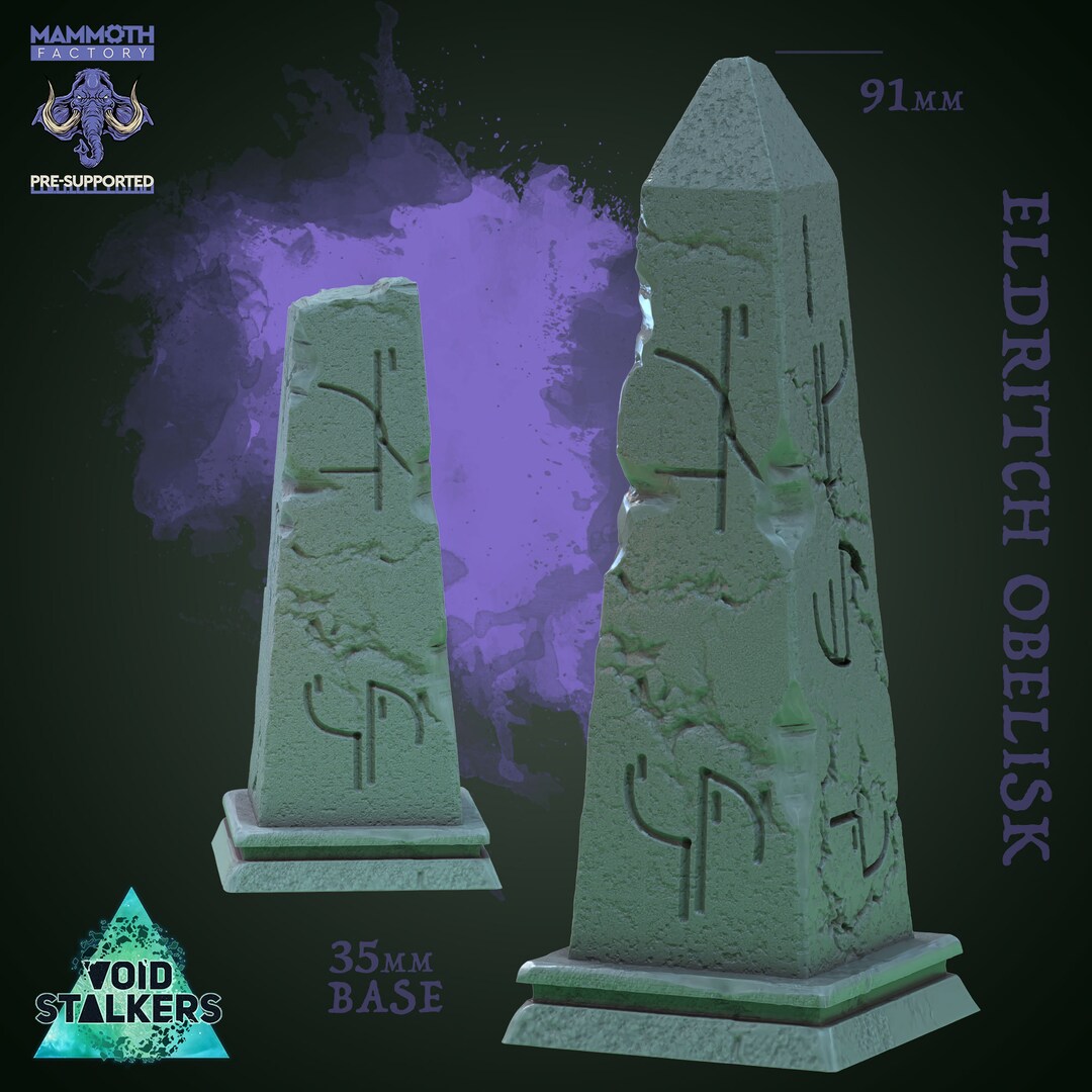 Eldritch Obelisk | Dnd Terrain Scatter Prop | Void Stalker Set | 3D ...