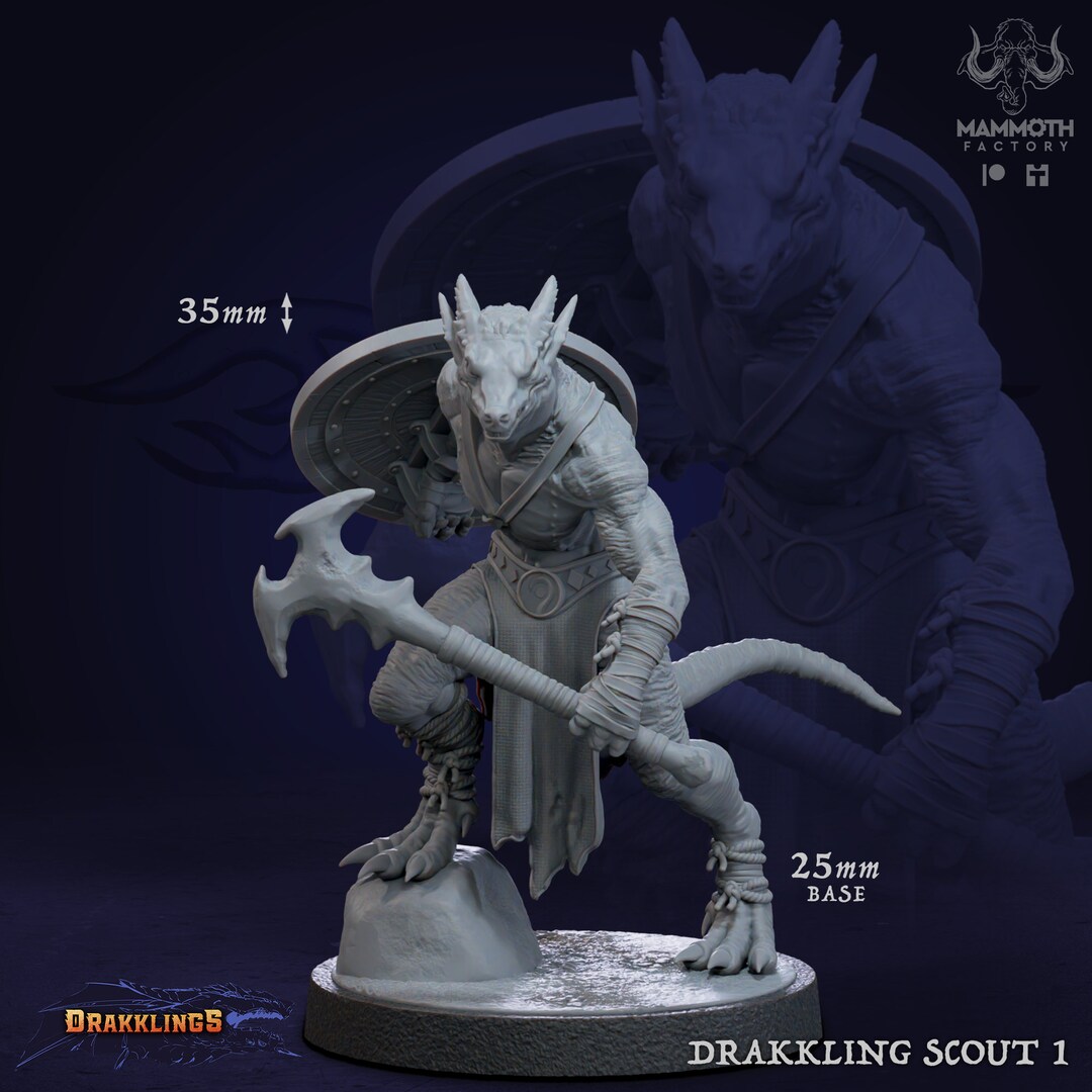 Drakkling Scouts | Dnd Minifigures | Drakklings Set | 3D Resin Printed ...
